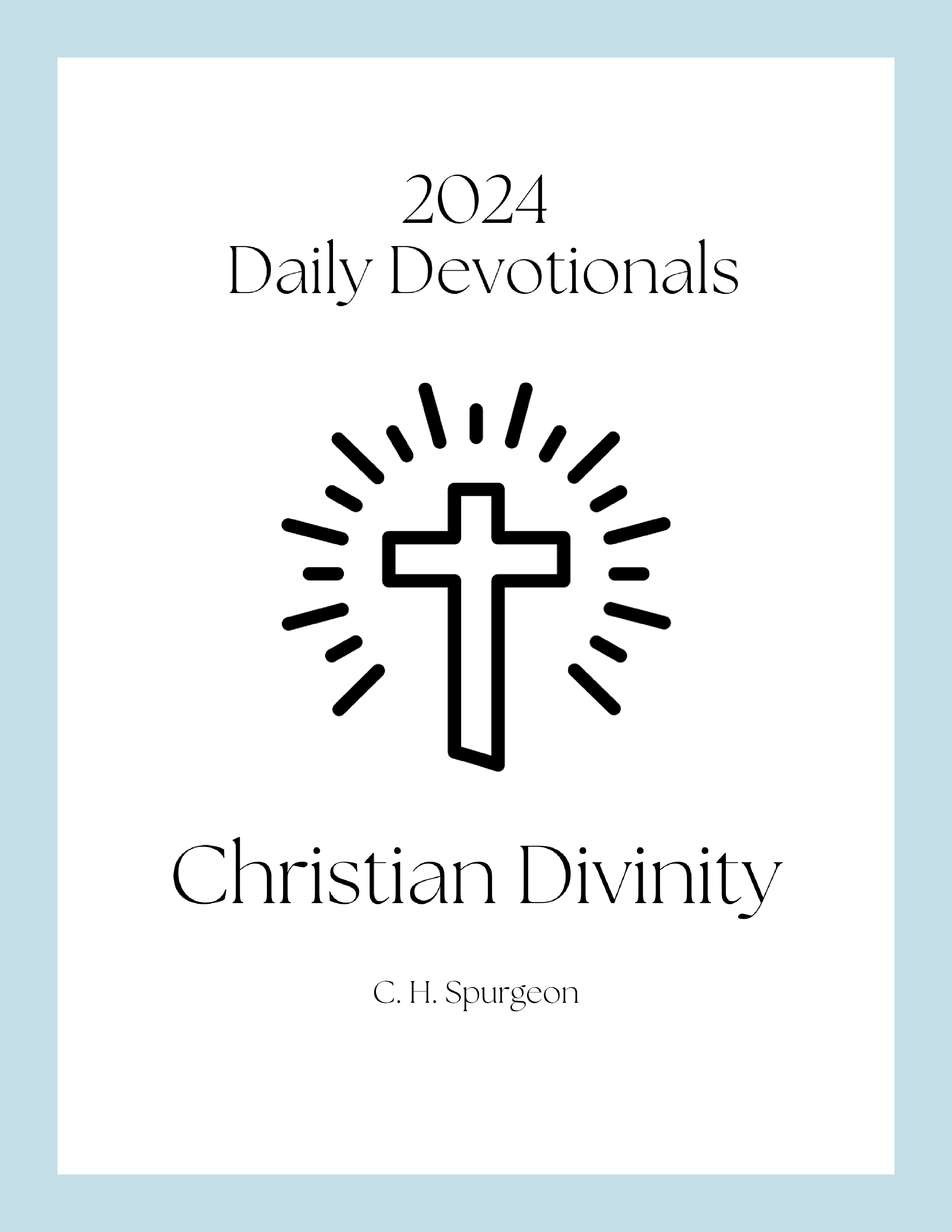 365 Daily Devotionals for 2024 E-Book – Christian Divinity